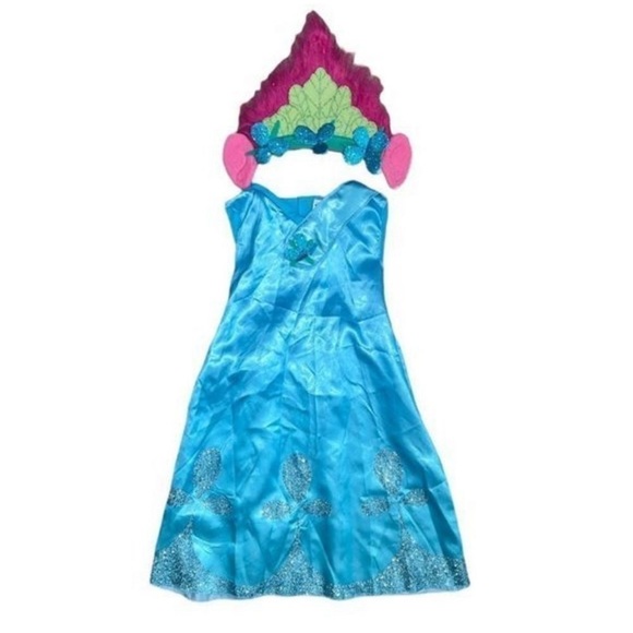 Dreamworks | Costumes | Dreamworks Kids Poppy Deluxe With Wig Blue ...